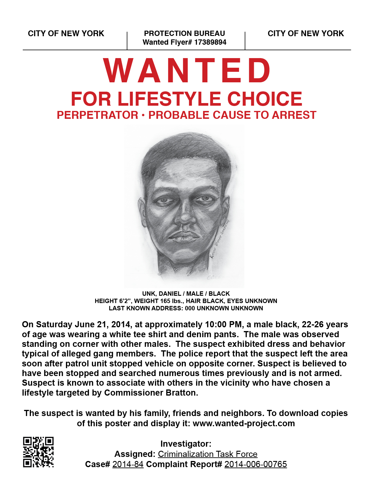 Wanted Dread Scott